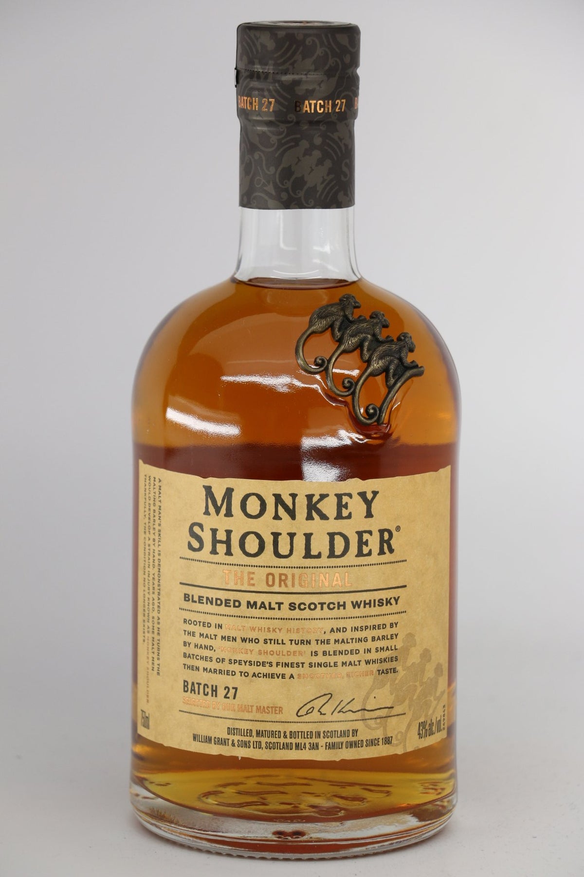 Monkey Shoulder Blended Malt Scotch Whiskey 750mL – PJ Wine, Inc.
